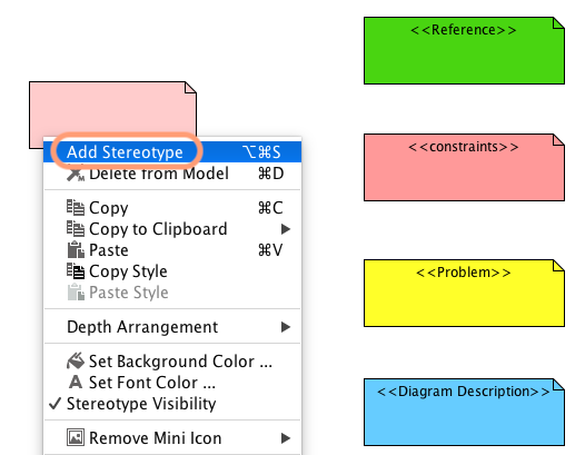 Change the color of “Note” by its type | Astah in 5min
