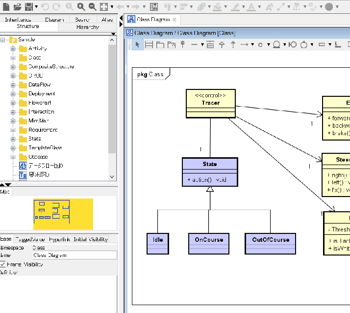 Synchronize selected model on diagram and in structure | Astah in 5min