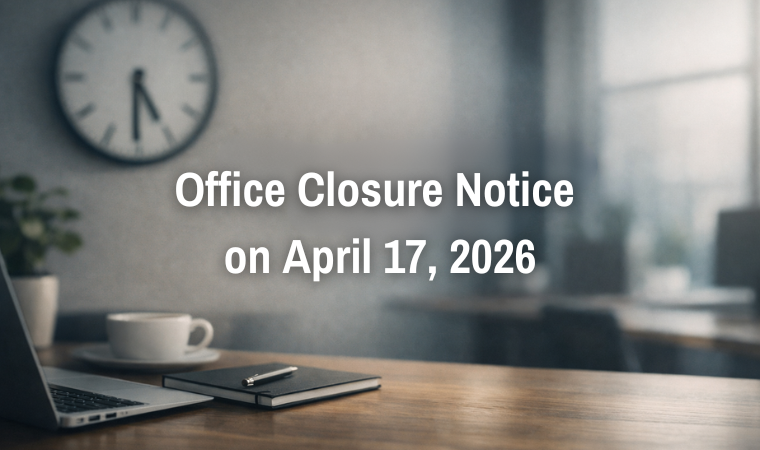Office Closure Notice on April 17, 2026 | Astah in 5min